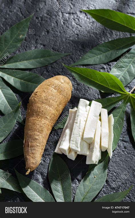 Pile Cassava Fruit Image And Photo Free Trial Bigstock