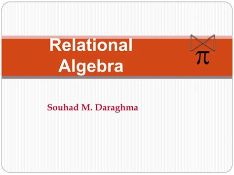 Relationalalgebra Ppt