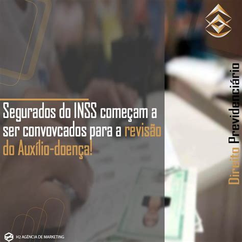Segurados do INSS começam a ser convocados para a revisão do auxílio doença Pra ler a matéria