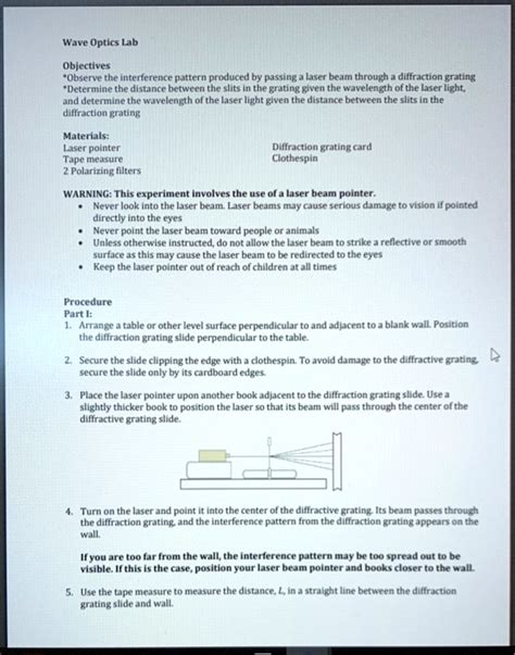 Determine The Wavelength Of A Laser Beam Using Diffraction Grating The Best Picture Of Beam