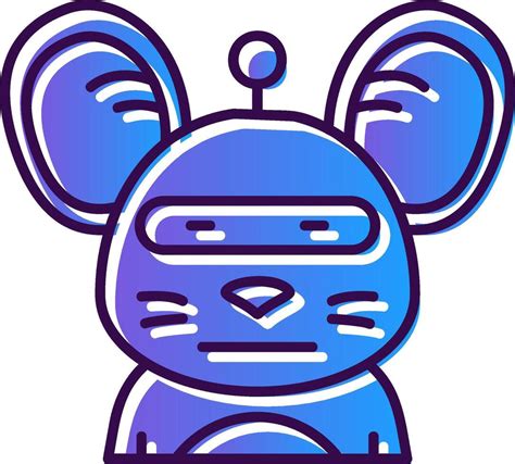 Robot Gradient Filled Icon 41679759 Vector Art At Vecteezy