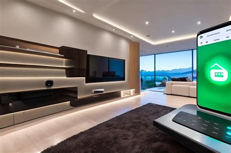 Premium Ai Image Smart Home Interface With Controlling Device