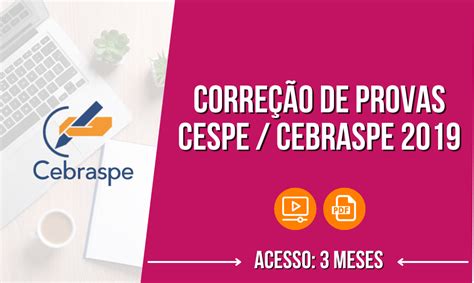 Correção De Provas Cespe Cebraspe 2019 Aprendacom