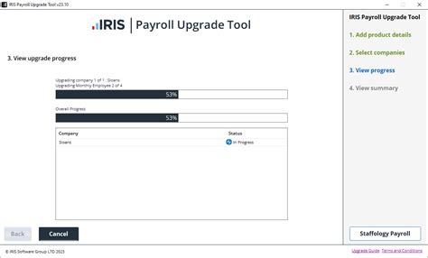 Iris Paye Master Payroll Upgrade Process