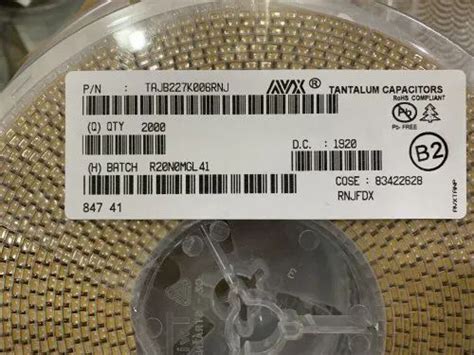 Uf Uf V V Smd Chip Tantalum Capacitor At In Mumbai