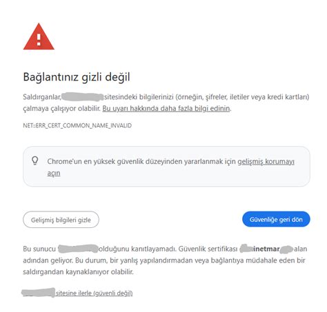 Err Cert Common Name Invalid Hatası Çözümü Inetmar Hosting And Teknoloji Blog Haber Sayfası