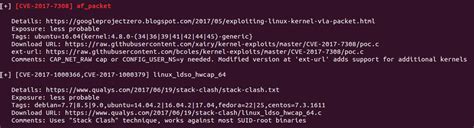 linpeas exploit suggester red color not applied in a specific case