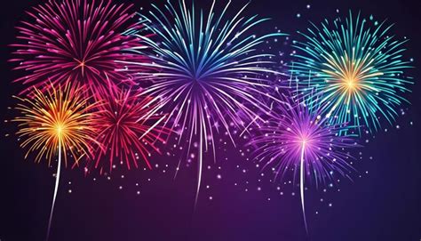 Premium Photo Fireworks Background Design