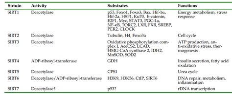 Sirtuin Inhibitors Sirtuin Signaling Pathway Boc Sciences