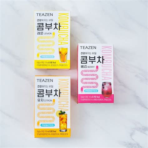 🥤콤부차의 계절🥤티젠 콤부차 레몬베리유자♡ 유명 셀럽도 마시는 콤부차 건강을 위해 하루 2포 타 마시면 Ok~ 메가마트몰