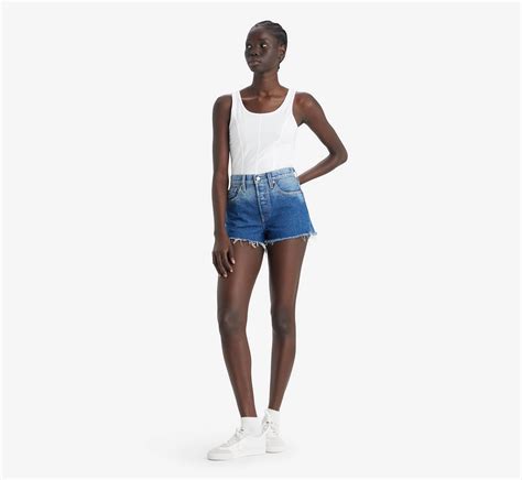 501® Original High Rise Jean Shorts Blue Levis® Cz