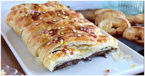 Trenza de hojaldre y chocolate MUY FÁCIL