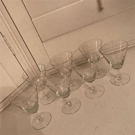 Rosenthal Crystal Glasses Set Of 7 Chairish