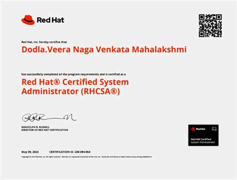 Mahalakshmi Dodla On Linkedin Redhatacademy Redhatindia Redhat Rhcsa Rhel Technicalhub