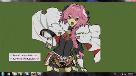 Minecraft Pixel Art Anime Girl
