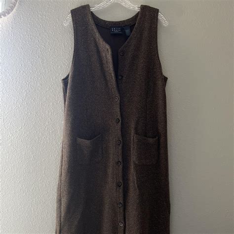 Liz Claiborne Womens Brown Dress Depop