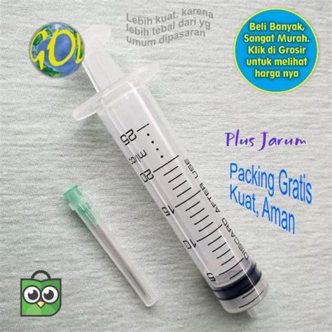 Jual Syringe Slip 20 Cc Jarum Spuit Teknik Suntikan 20ml Baru Tanpa Ulir Kota Tangerang
