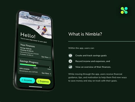 Nimble Fintech Mobile App Design Behance