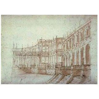 Courtyard Of A Palace By Fabrizio Galliari For Sale At 1stdibs