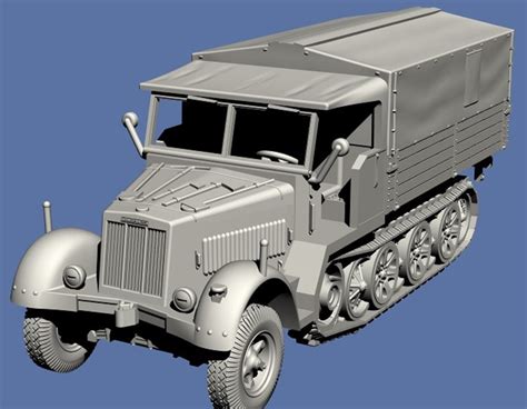 Sdkfz 7 Half Track 8ton Late Version Arsenal M 112100351 Resin 1 87 Kit