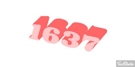 1637 Number Animated  Logo Designs