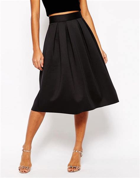 Asos Midi Skirt In Scuba At Asos Midi Skirt Midi Skirt