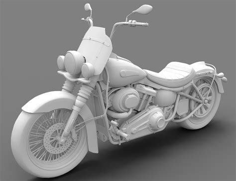 Xi Dark Classic Motorcycle Daz 3d