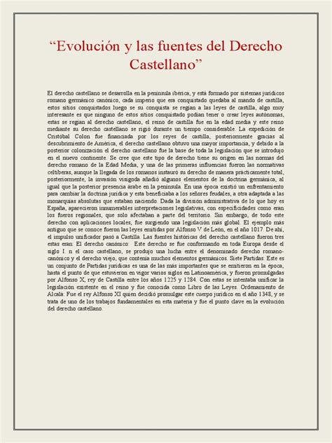 Historia Del Derecho Resumen Pdf Lengua Española Edades Medias