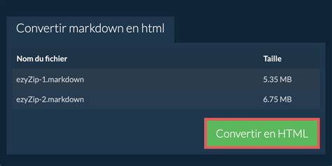 convertir md en fichiers html en ligne convertisseur de documents