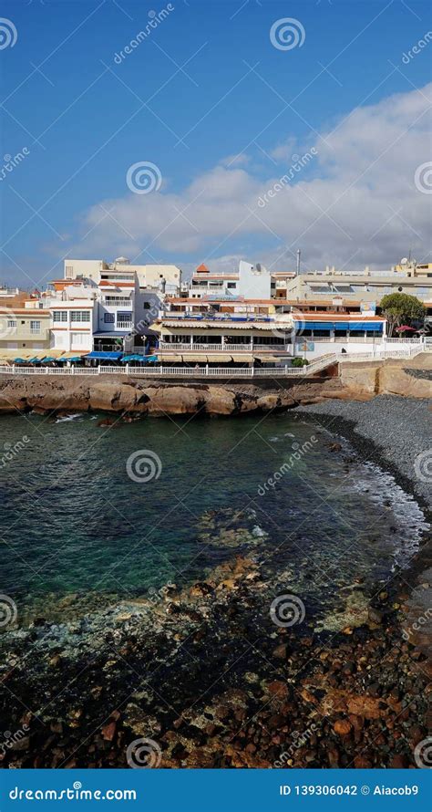 The Quaint Village Of La Caleta Costa Adeje Tenerife Canary Islands