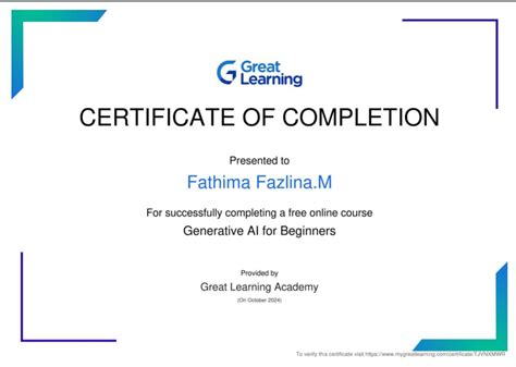 Fathima Fazlina On Linkedin Generativeai Professionaldevelopment