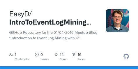 Github Easydintrotoeventlogminingmeetup Github Repository For The 01042016 Meetup Titled