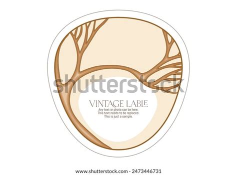 Tree Branch Border Frame Template Menu Stock Vector Royalty Free