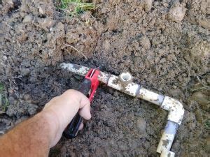 How To Repair A Broken Irrigation Pipe Wiring Work