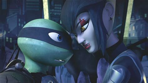 Teenage Mutant Ninja Turtles Leo And Karai Kiss