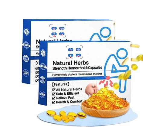 Heca Natural Herbal Hemorrhoid Capsules 7pcbox Rapid Relief Treatment 2 Boxes