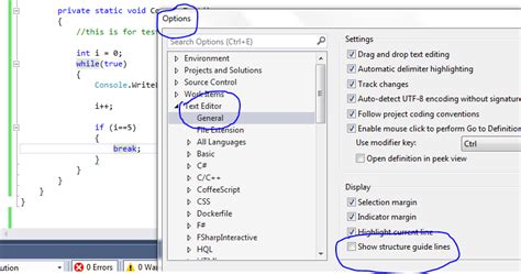 Disable If For While Etc Outlining In Visual Studio 2017 For C Stack Overflow
