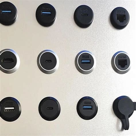 D타입 메탈 더블 헤드 커플러 Usb 어댑터 암 암 소켓 패널 마운트 더스트 캡 Usb2 0 커넥터 티몬