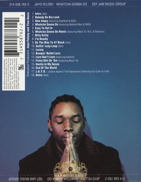 Jayo Felony Whatcha Gonna Do Cd Rap Music Guide