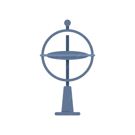 Premium Vector Gyroscope Model Icon Flat Vector Accelerometer Sensor