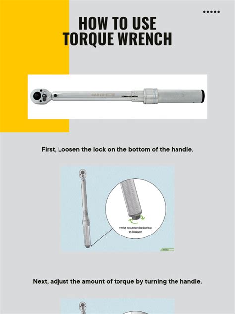 How to use torque wrench | PDF