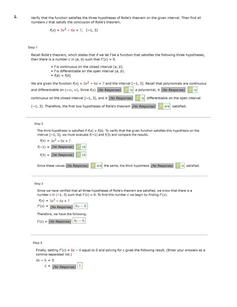 solved 1 verify that the function satisfies the three