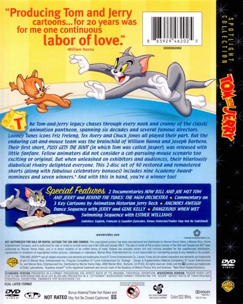 Tom And Jerry Spotlight Collection Warner Bros Home Entertainment