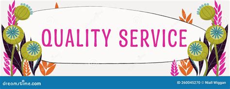 Text Sign Showing Quality Service Business Approach Meeting The Client
