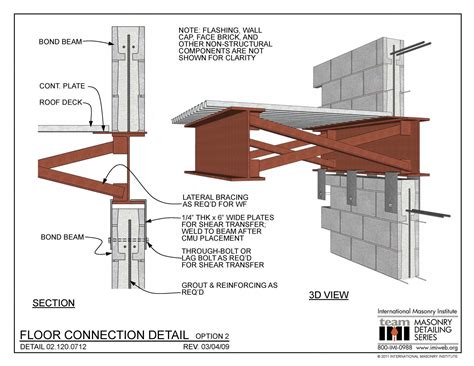 02 Floor Connection Detail Option 2 Cmu Foundation Detail