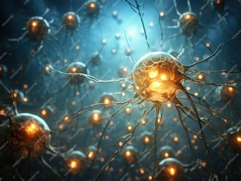 Premium Ai Image Surrealistic View Of A Neuron Connections Exploration Of Neuron Connections