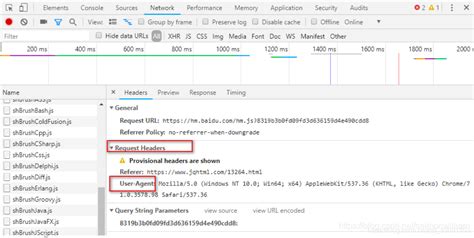 Chrome从审查元素中获取user Agent检查元素里面怎么看useragent Csdn博客