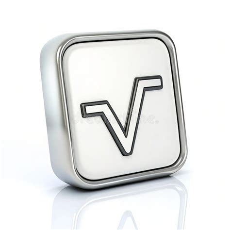 Square Root Symbol 3d Icon Stock Illustration Illustration Of Concept
