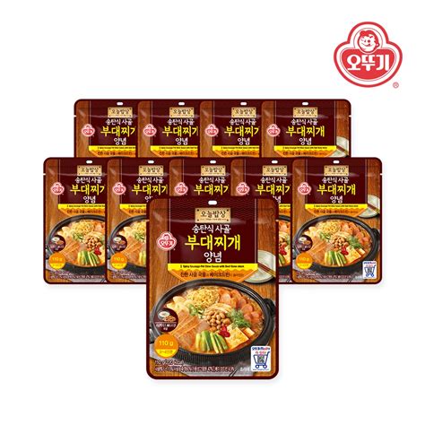 오뚜기 오늘밥상 송탄식사골부대찌개양념 110g X 10개 홈플러스 택배배송