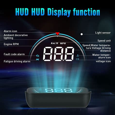 Système d avertissement de Survitesse OBD2 EUOBD avec Affichage tête